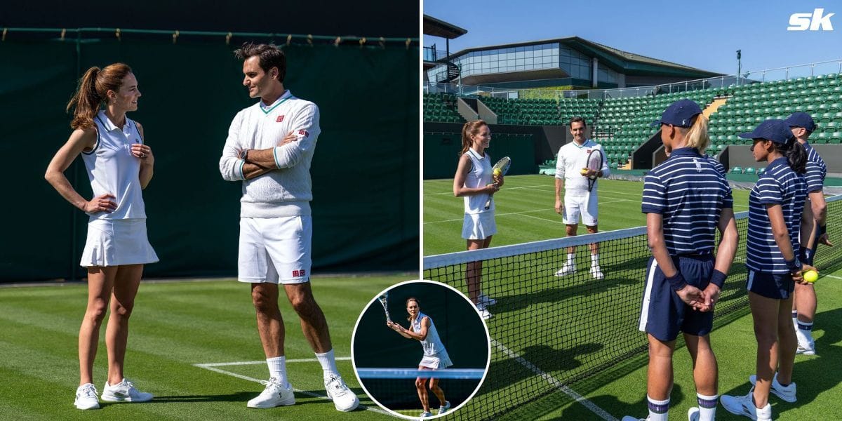 Roger Federer and the Princess of Wales Kate Middleton hit the ...