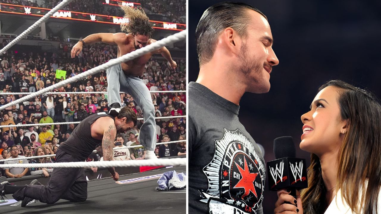 CM Punk sends a message to AJ Lee after Seth Rollins' attack on WWE RAW ...Middle East