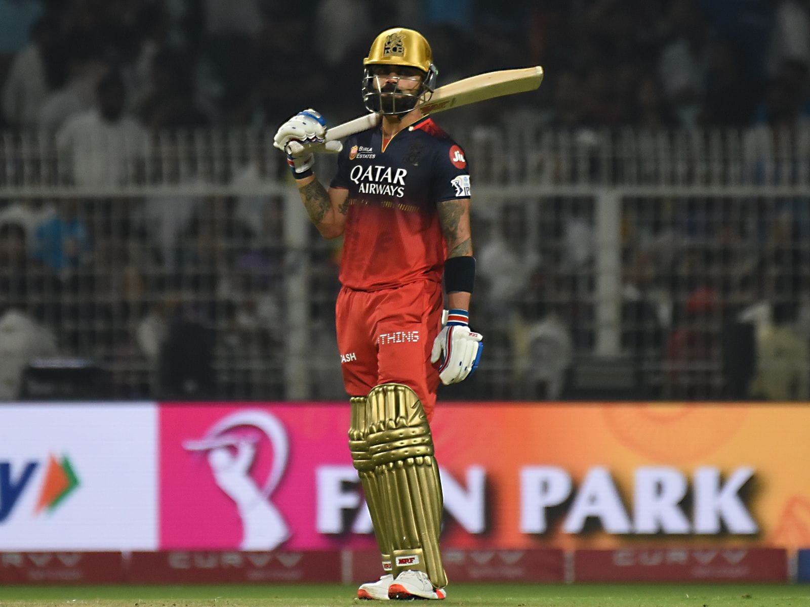 Virat Kohli launches Vignesh Puthur for a 6 to race to a 29-ball half ...